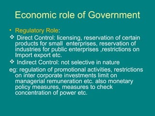 L 10 economic role of government in business and state | PPT