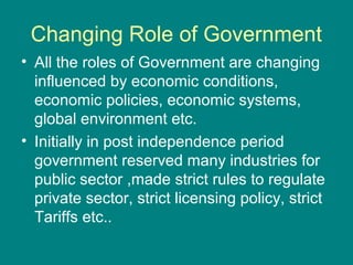 L 10 economic role of government in business and state | PPT