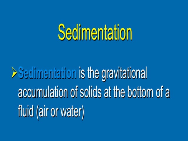 L 10 sedimentation | PDF | Physics | Science