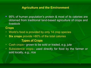 L 11 agriculture & environment | PPT