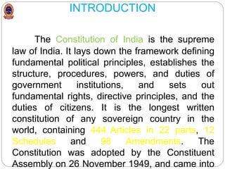 L 11 indian constitution of india | PPTX