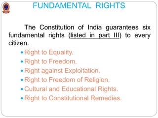 L 11 indian constitution of india | PPTX