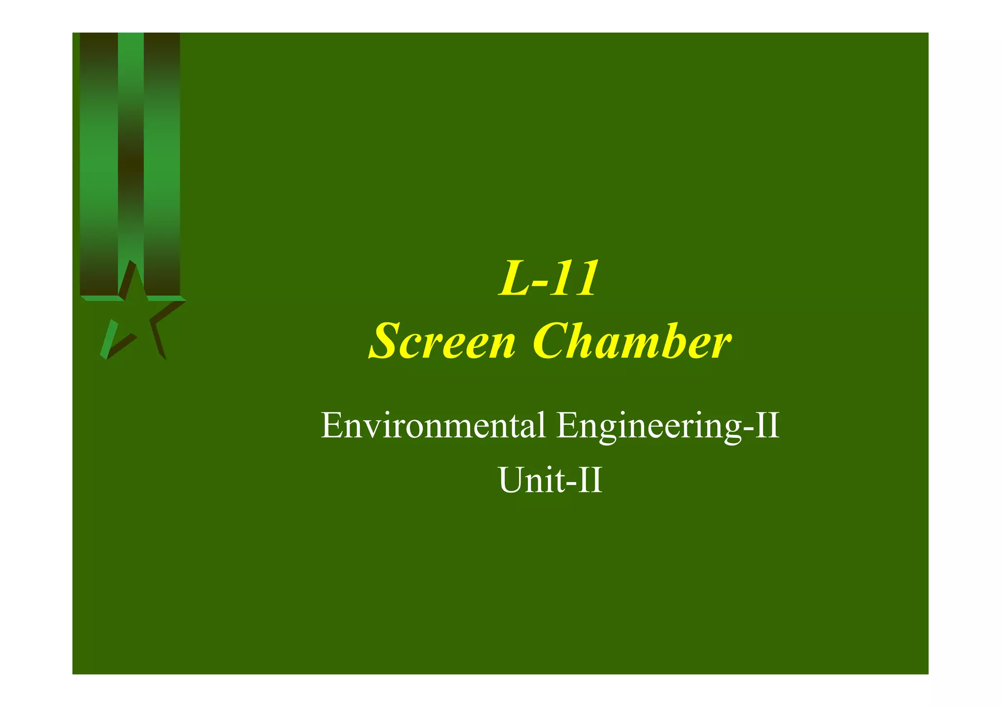 L 11 screen chamber | PDF