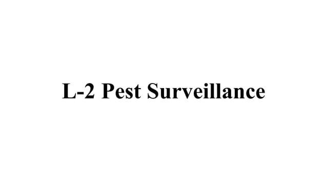 L-1&2 Economic classification of insects and Pests Surveillance.pptx ...