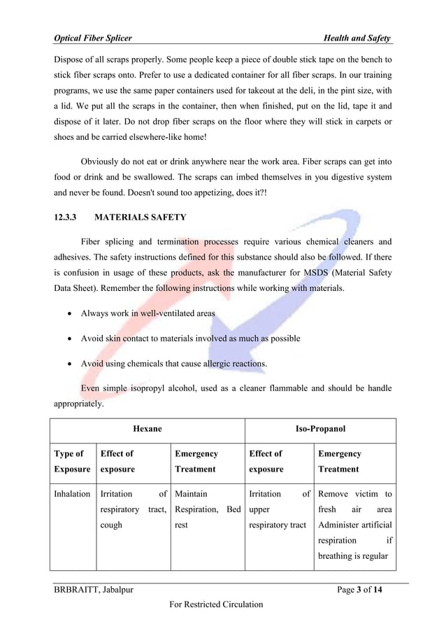 OFC Health and safety | PDF