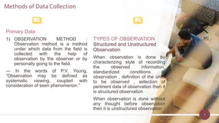 L 13 (17-05-21) data collection methodology | PPT