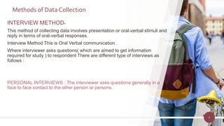 L 13 (17-05-21) data collection methodology | PPT
