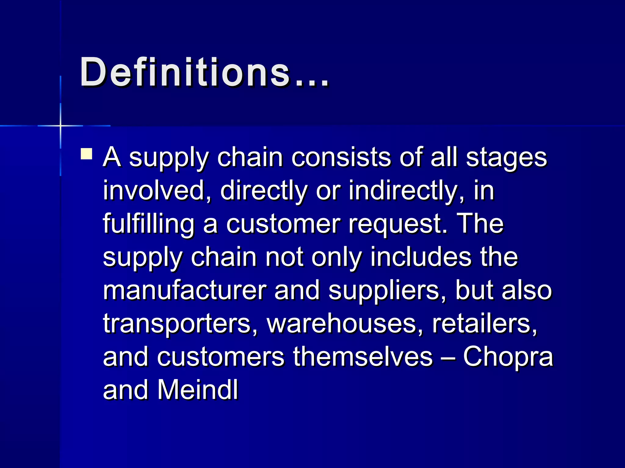 supply chain mgmt | PPT