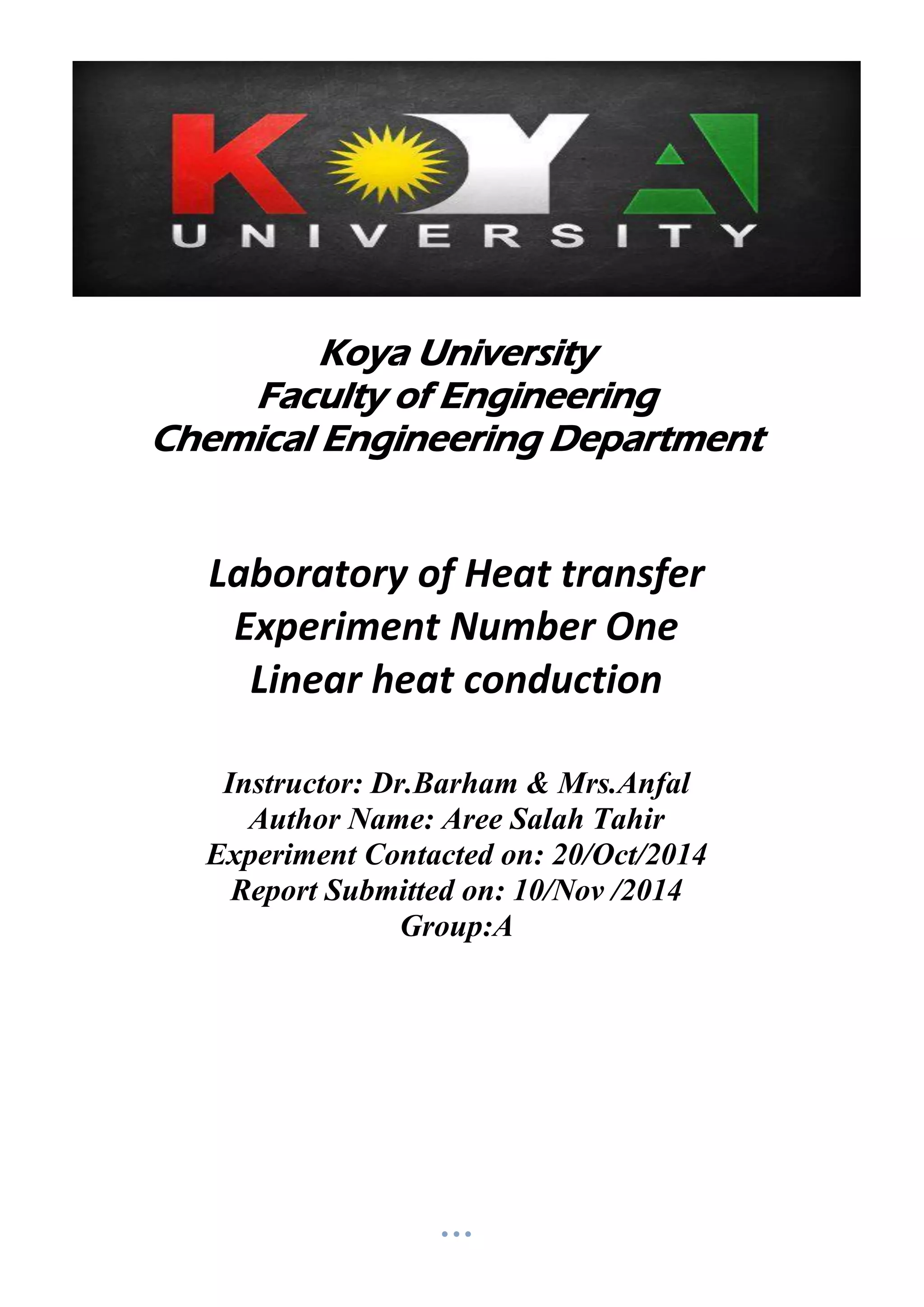 Linear heat conduction | PDF