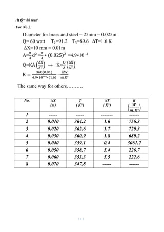 Linear heat conduction | PDF