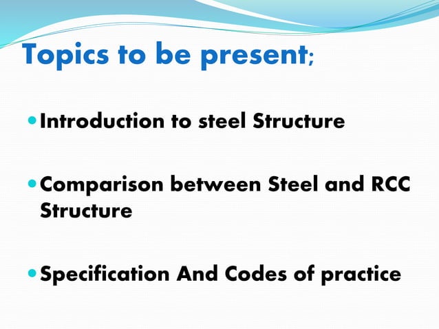 Steel Structure Design Ppt