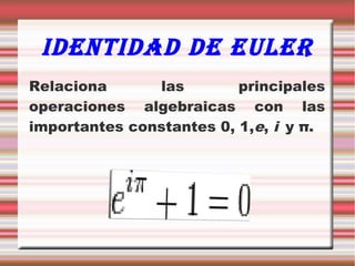 Euler, Matemático prolífico | PPT