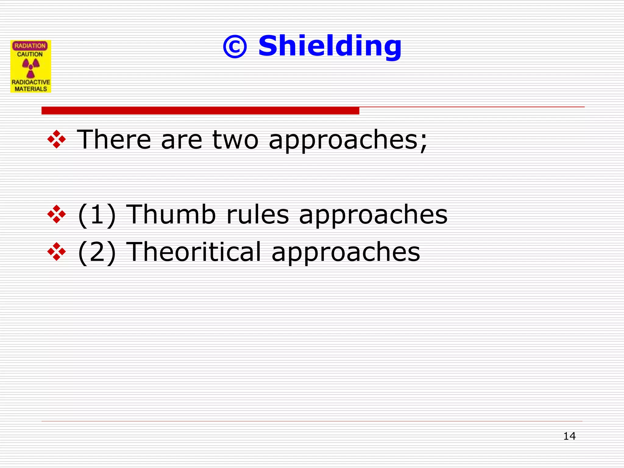 L 15 radiation shielding principles. ppt | PPTX