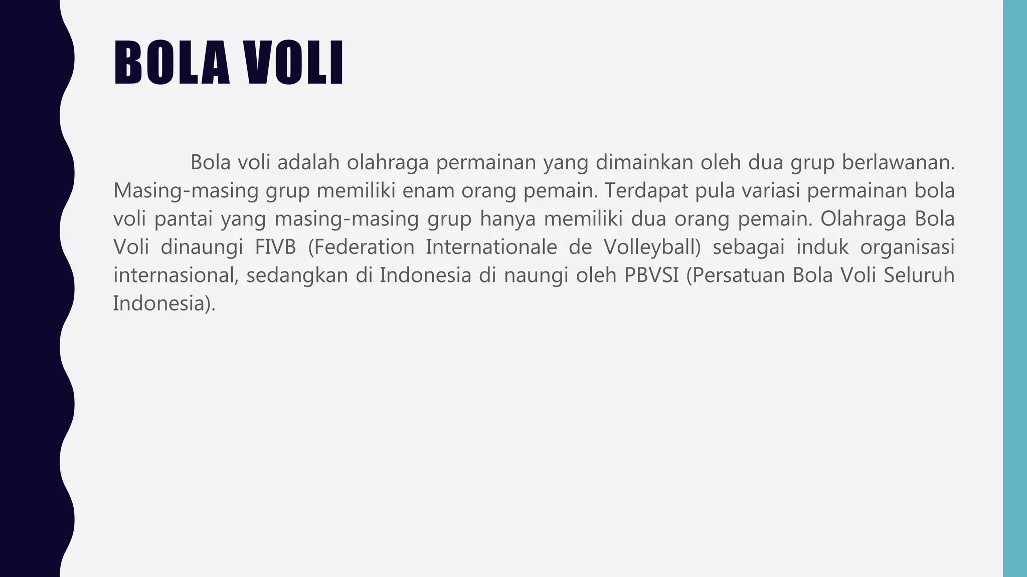 Ppt Tentang Bola Voli | PPTX