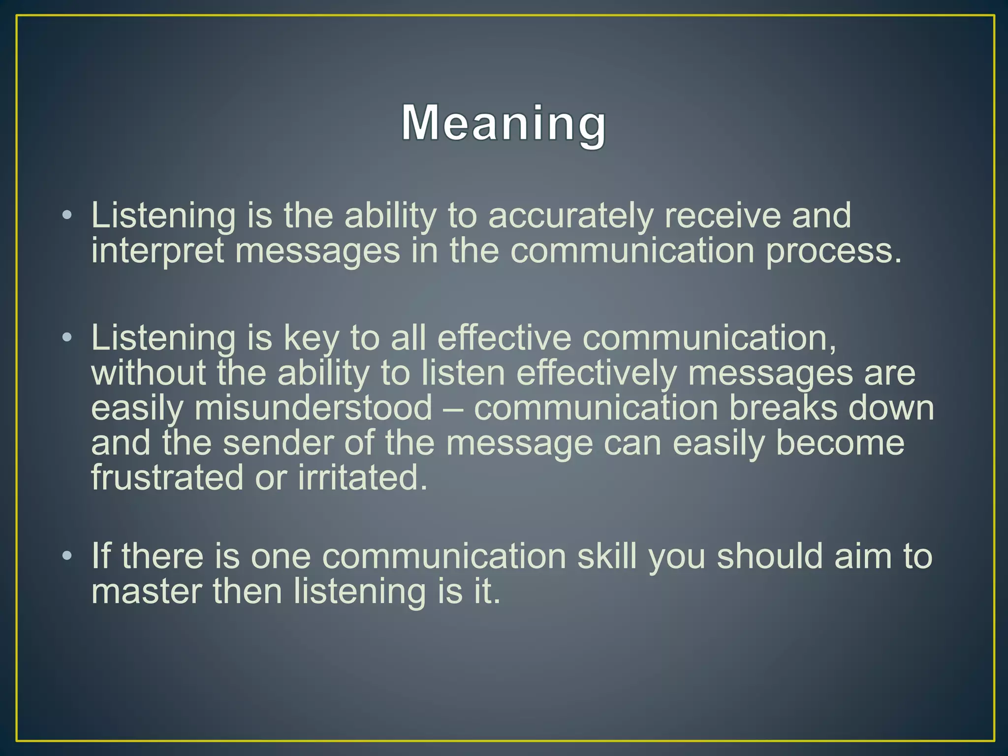 THE ART OF LISTENING | PPTX