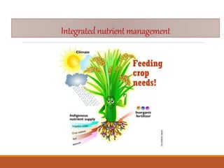 Bsc agriculture Integrated Nutrient Management.ppt