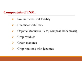Bsc agriculture Integrated Nutrient Management.ppt