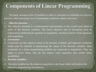 decision making in Lp | PPTX