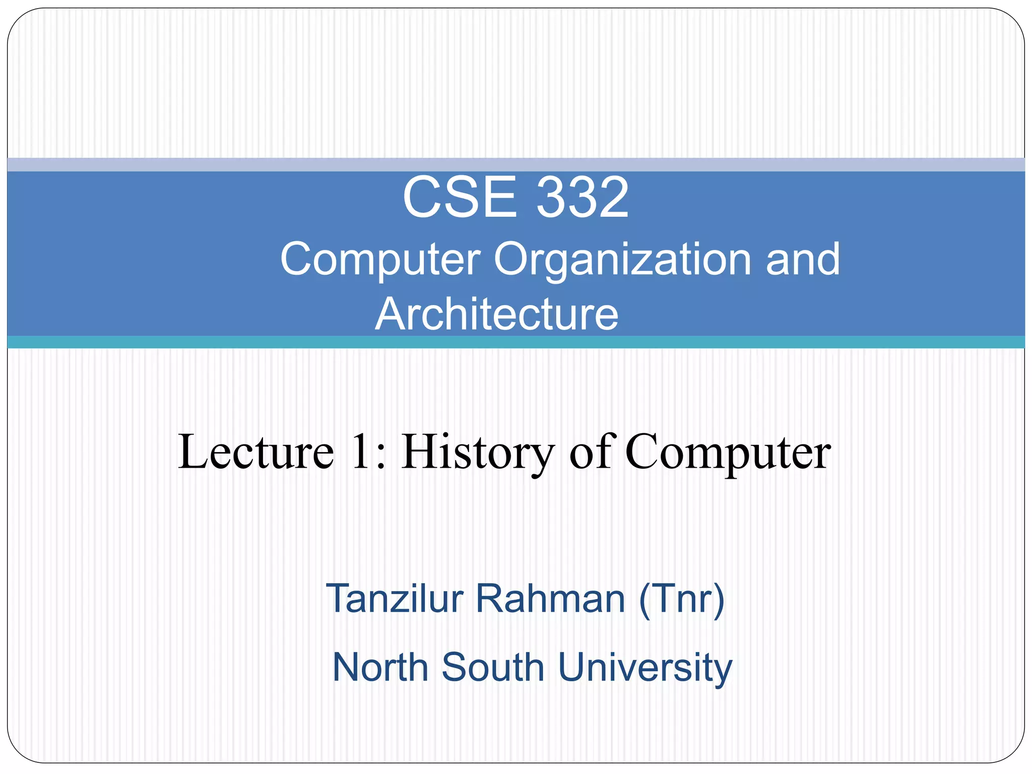 L-1 (History Of Computer).ppt | Free Download