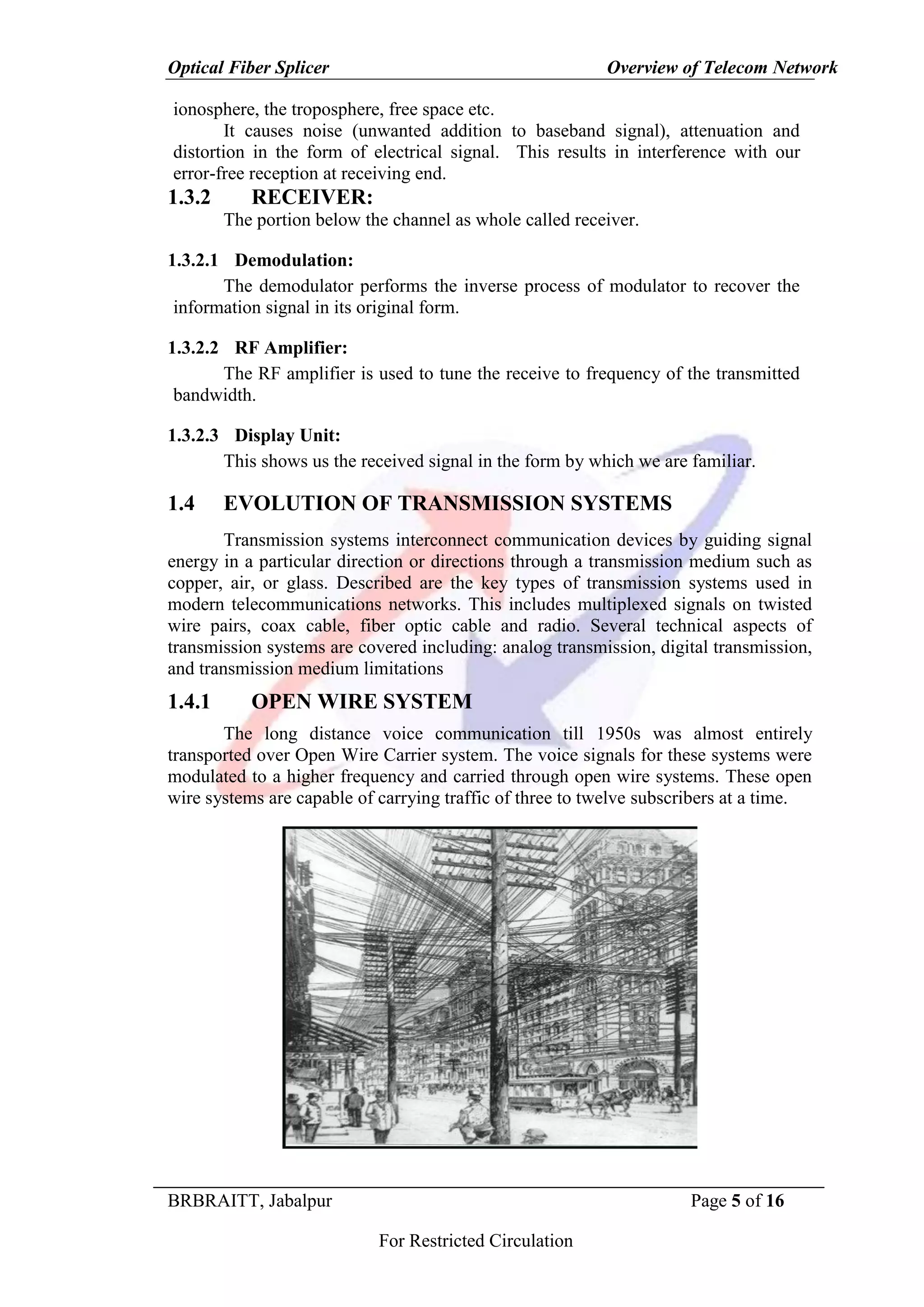 L 1 overview of telecom network | PDF