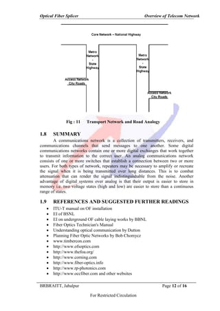 L 1 overview of telecom network | PDF | Computer Networking | Computing