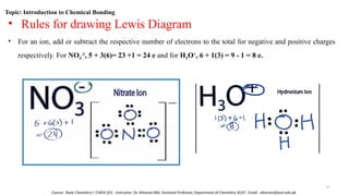 L-1 P Chemical bonding Introduction, lewis structure and octet rules-1.pptx