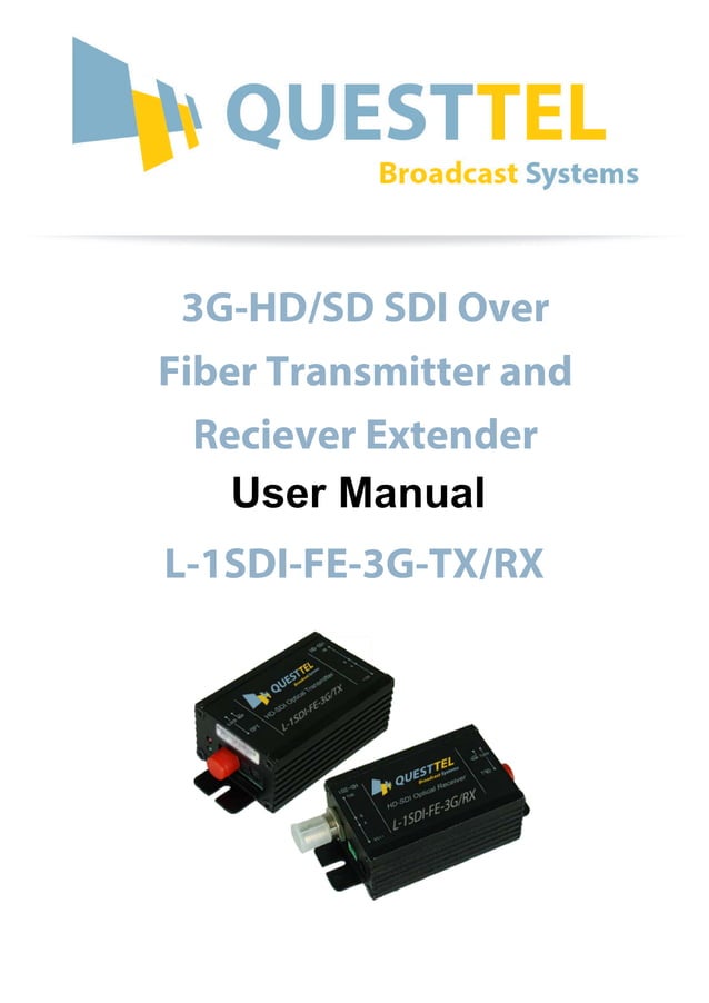 3G-SDI over Fiber | PDF | Computer Software and Applications | Computing