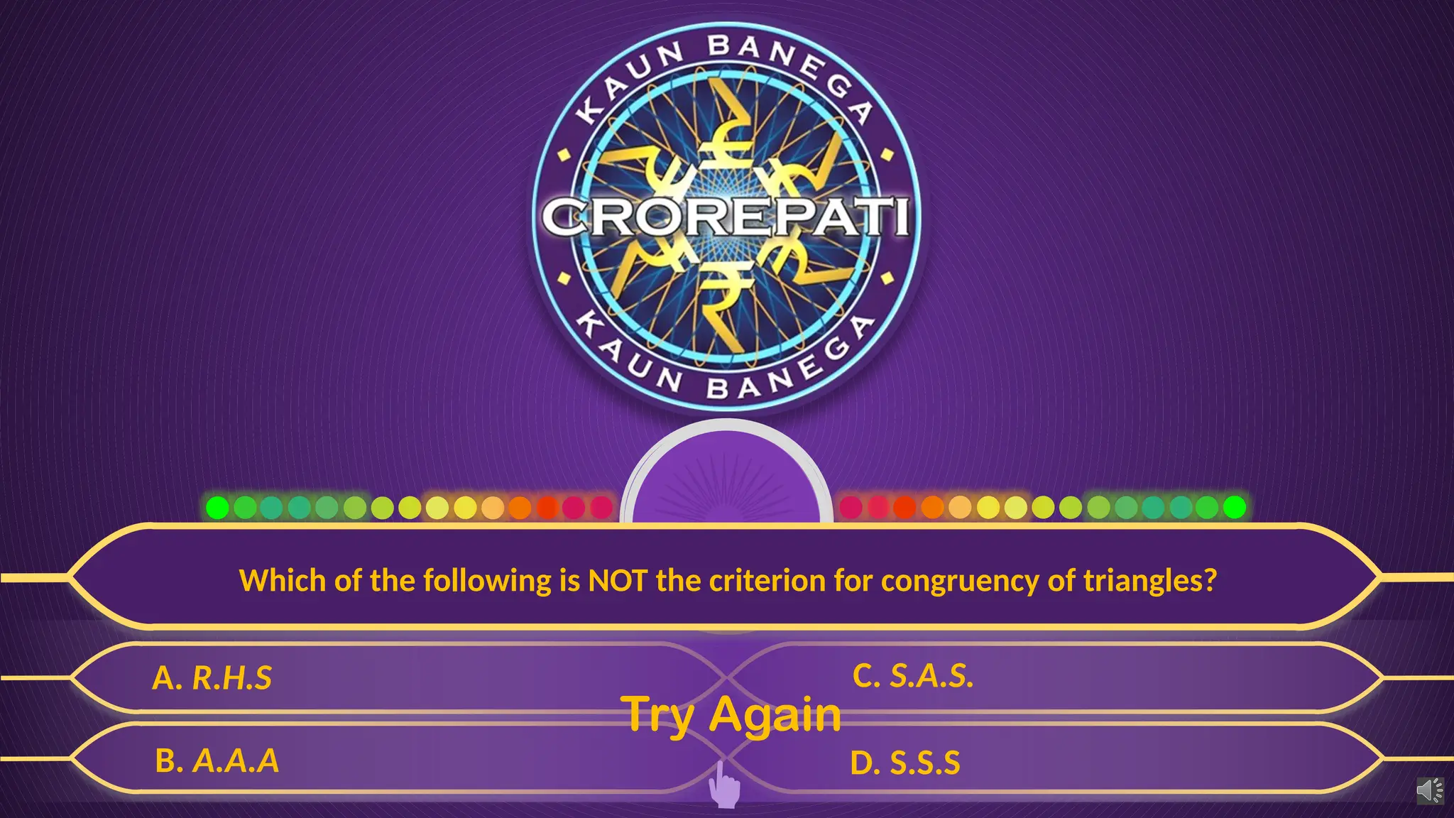 A KBC GAME ON TOPIC OF QUADRILATERAL AND OTHER SHAPES LIKE TRIANGLE | PPT