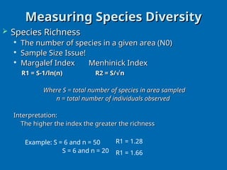 Species diversity overview and explained | PPT
