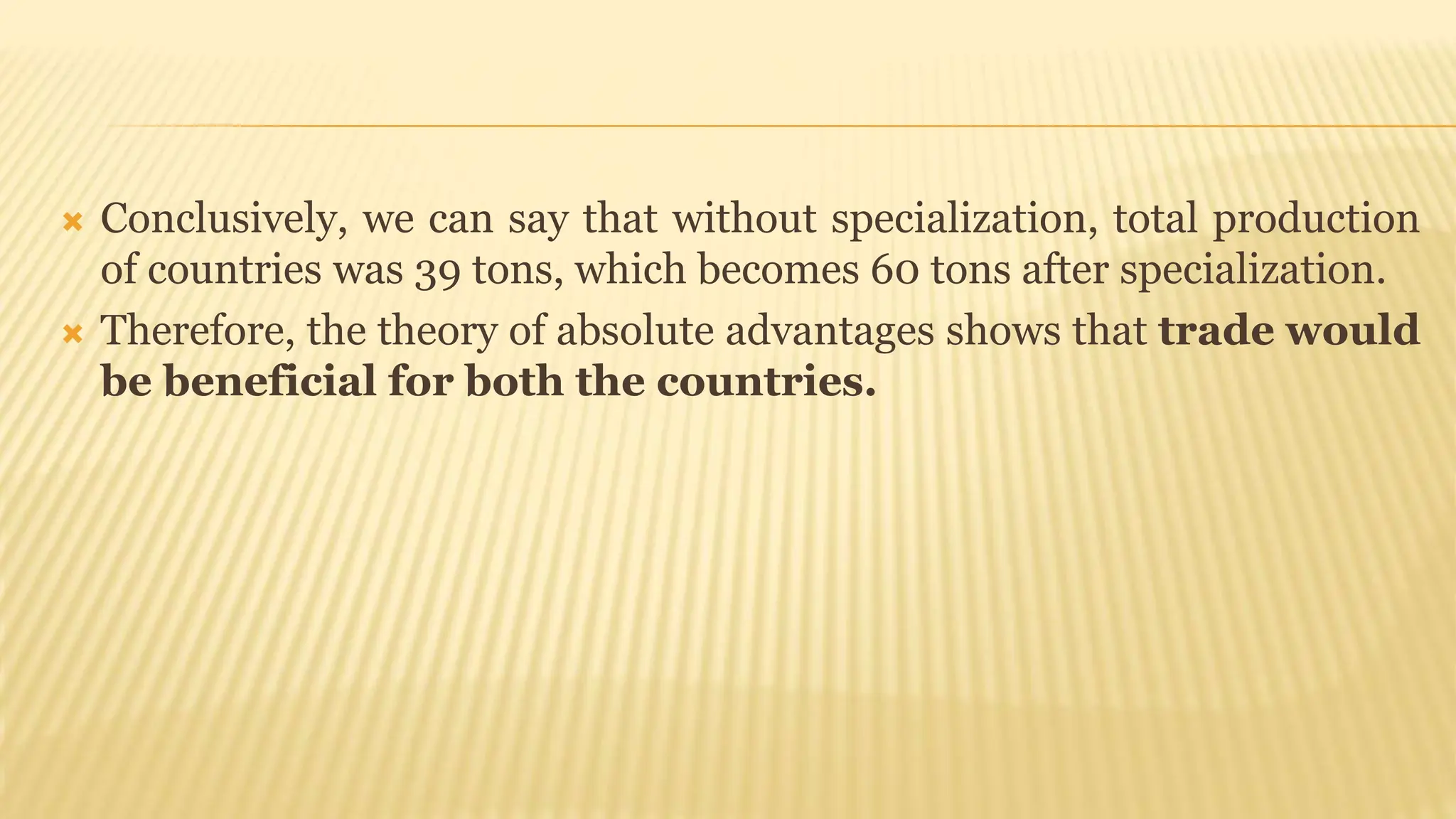 classical theories of international trade.pptx | Commodities | Economy