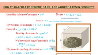 HOW TO CALCULATE THE QUANTITY FOR CEMENT,SAND, AND AGGREGATES | PDF
