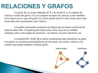Relaciones y Grafos | PPTX