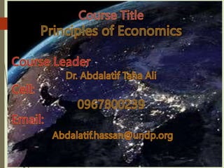 Principles of Economics | PPT