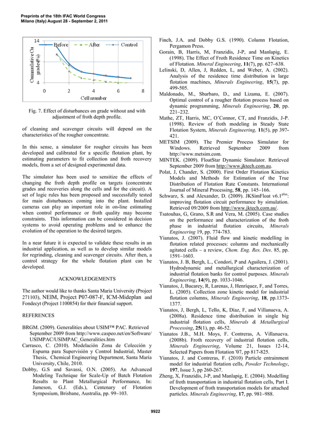 L. Operation of Rougher Flotation Circuits Aided by Industrial Simulator.pdf | Chemistry | Science
