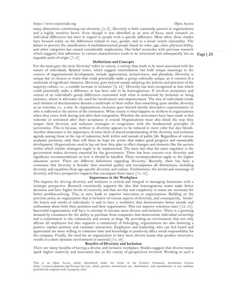 Diversity and Inclusion: Strategies for Effective Management (www.kiu ...