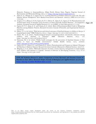 Comparison of Viral, Bacterial, and Parasitic Causes of Diarrhea in ...