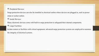 Low voltage surge protection and his device | PPTX