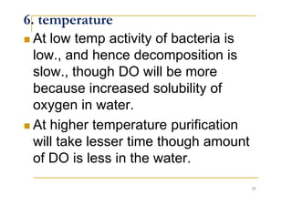L 29 do sag and self purification of streams | PDF
