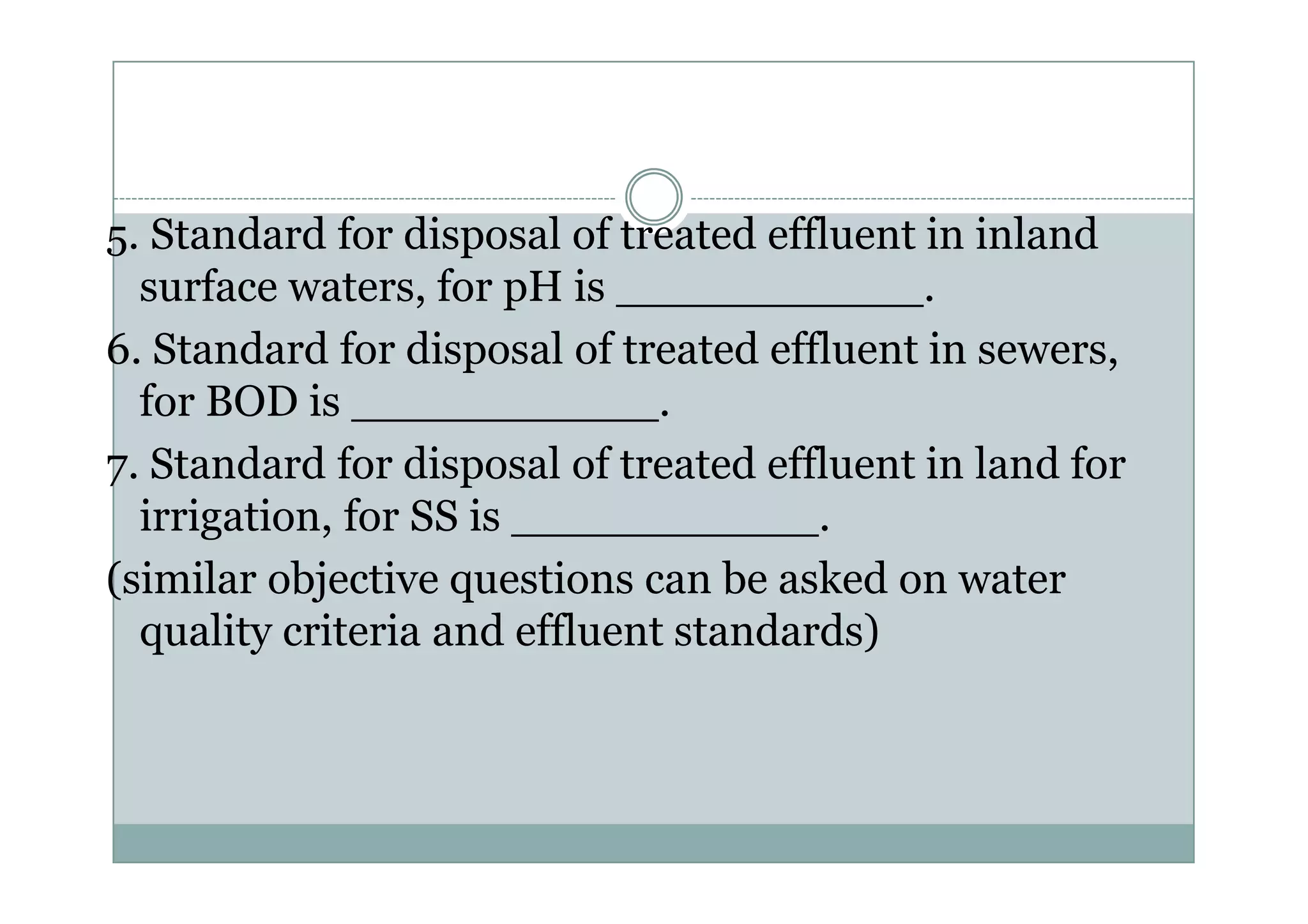 L 2 effluent standards and stream standards | PDF