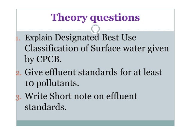 L 2 effluent standards and stream standards | PDF | Indoor ...