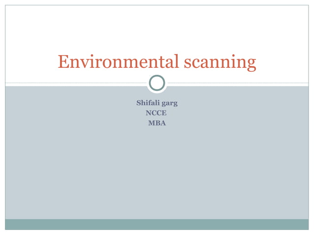 L 2 environment scanning | PPT