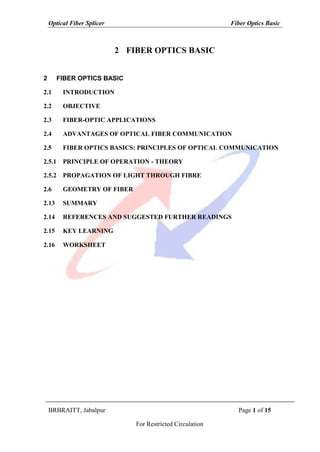 Fiber optic basics | PDF