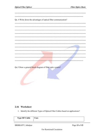Fiber optic basics | PDF