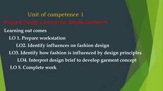 L 2 uc-1 prepare design concept for simple garments | PPTX | Drawing ...