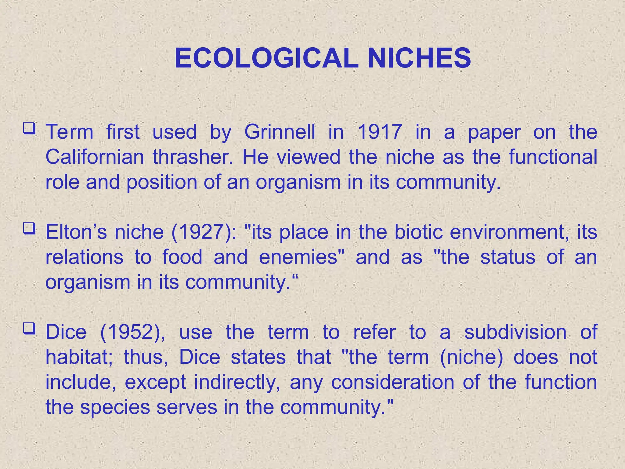 Nich Concept overview and types of niches | PPT