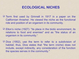 Nich Concept overview and types of niches | PPT