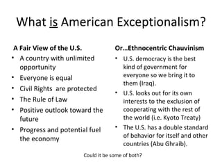 L 3 American Exceptionalism | PPT