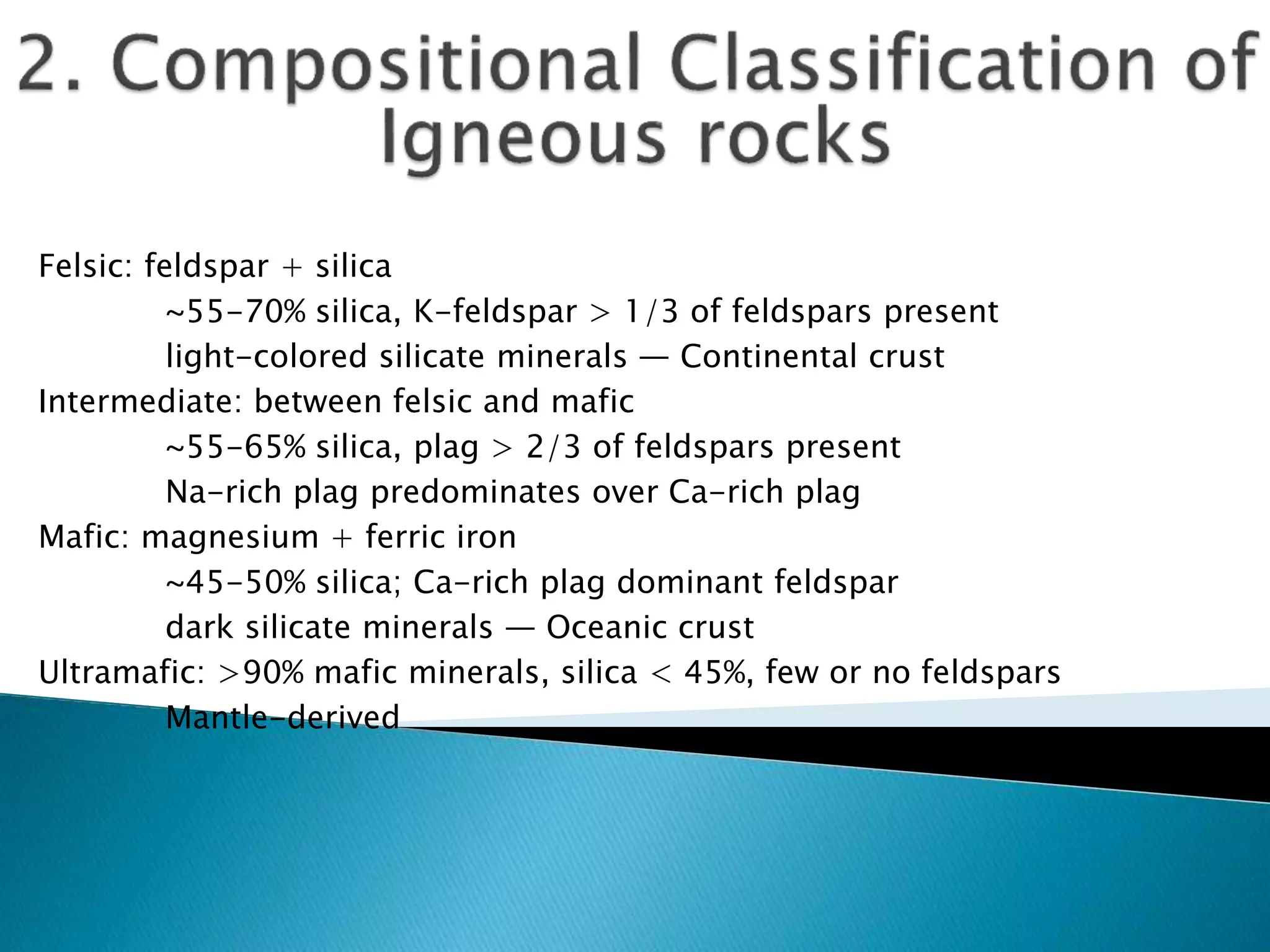L-3 CLASSIFICATION OF IGNEOUS ROCKS.ppt