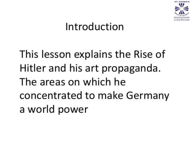 L-3 NAZISM & THE RISE OF HITLER.pptx | Free Download