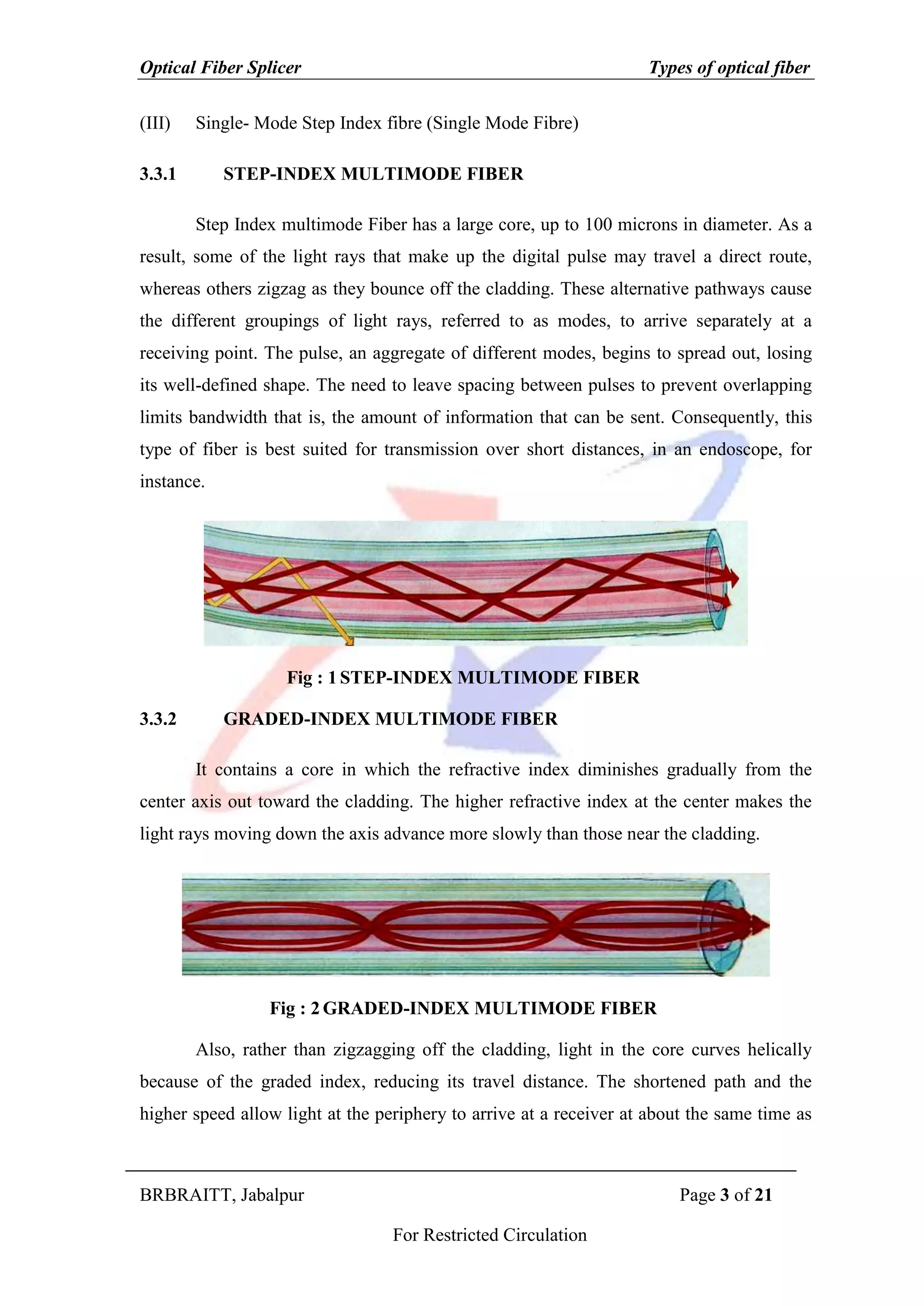 Types of optical fiber | PDF